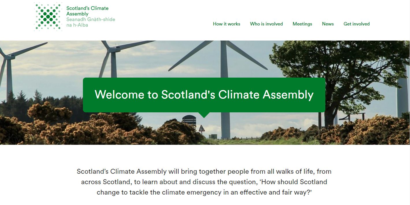 Scotland's Climate Assembly - learning about climate change causes and ...