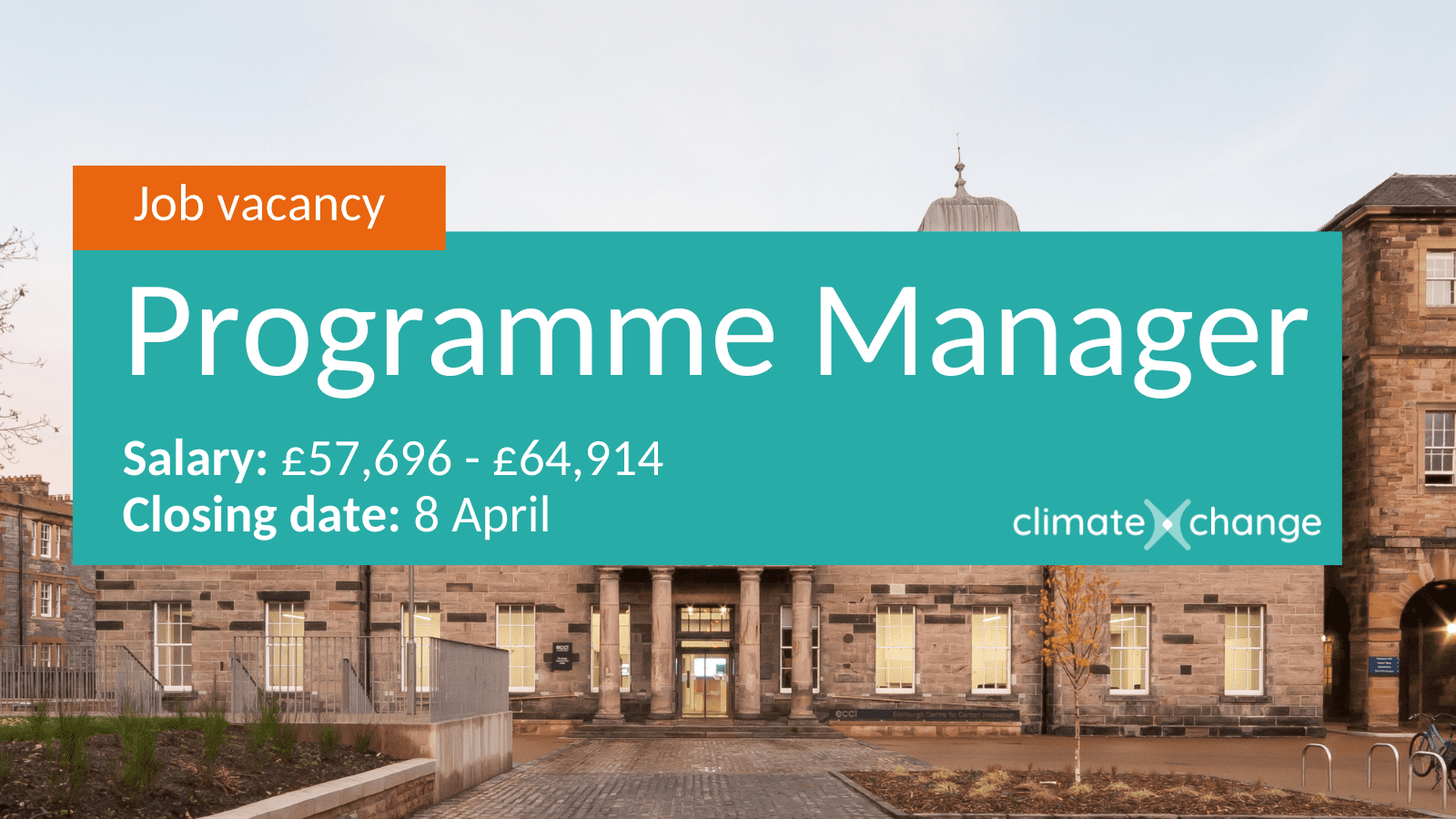 Job vacancy: ClimateXChange Programme Manager | ClimateXChange